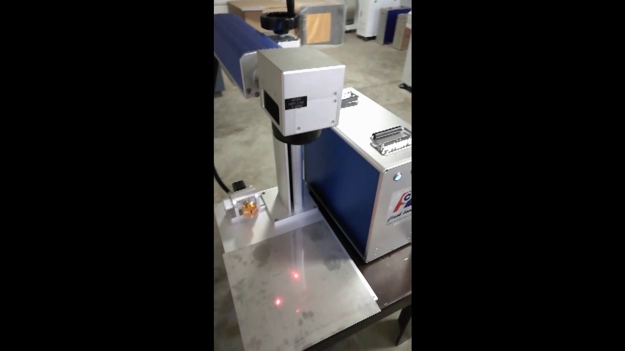 300*300mm fiber marking test, 30w fiber, fiber marking machine ...