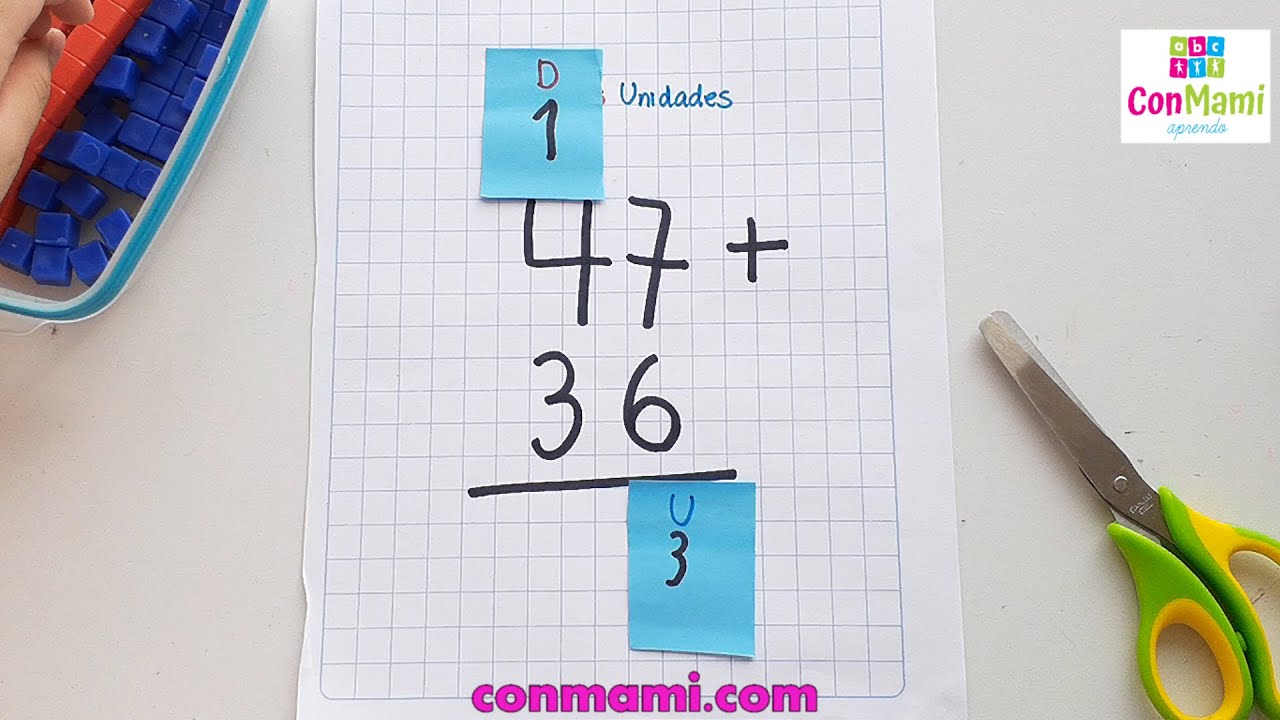 Estrategia para enseñar sumas llevando. - YouTube