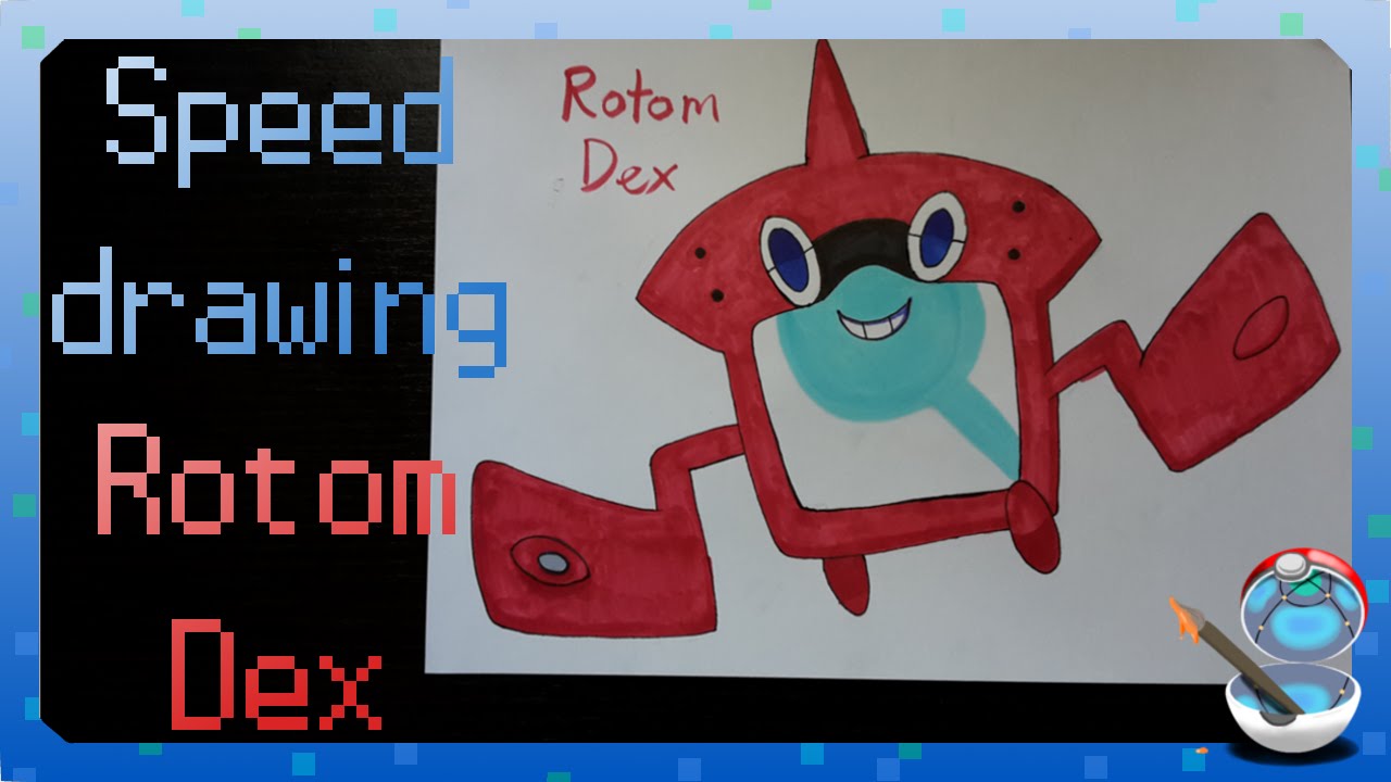 Rotom Dex (Speed drawing #6) - YouTube