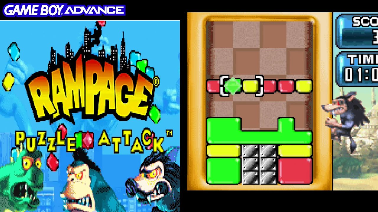 Rampage Puzzle Attack ... (GBA) Gameplay - YouTube