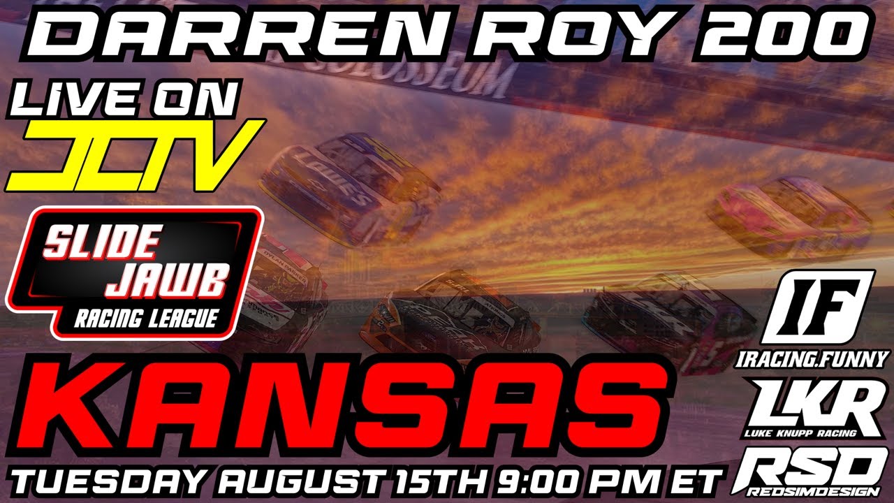 iRacing // SJRL Darren Roy 200 at Kansas Speedway - YouTube