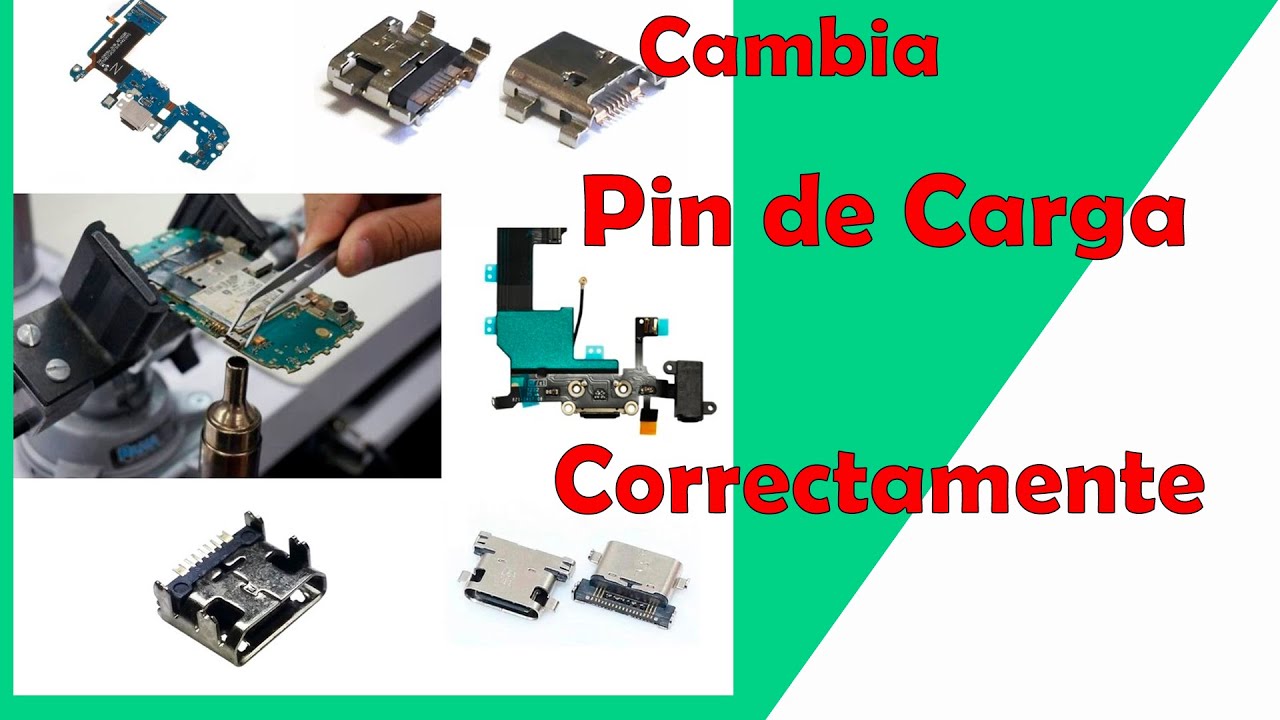 como cambiar un pin de carga correctamente - YouTube