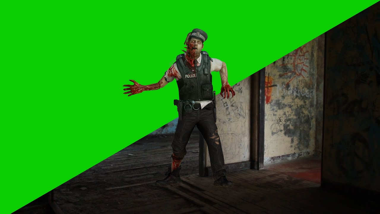 Zombie greenscreen video - YouTube