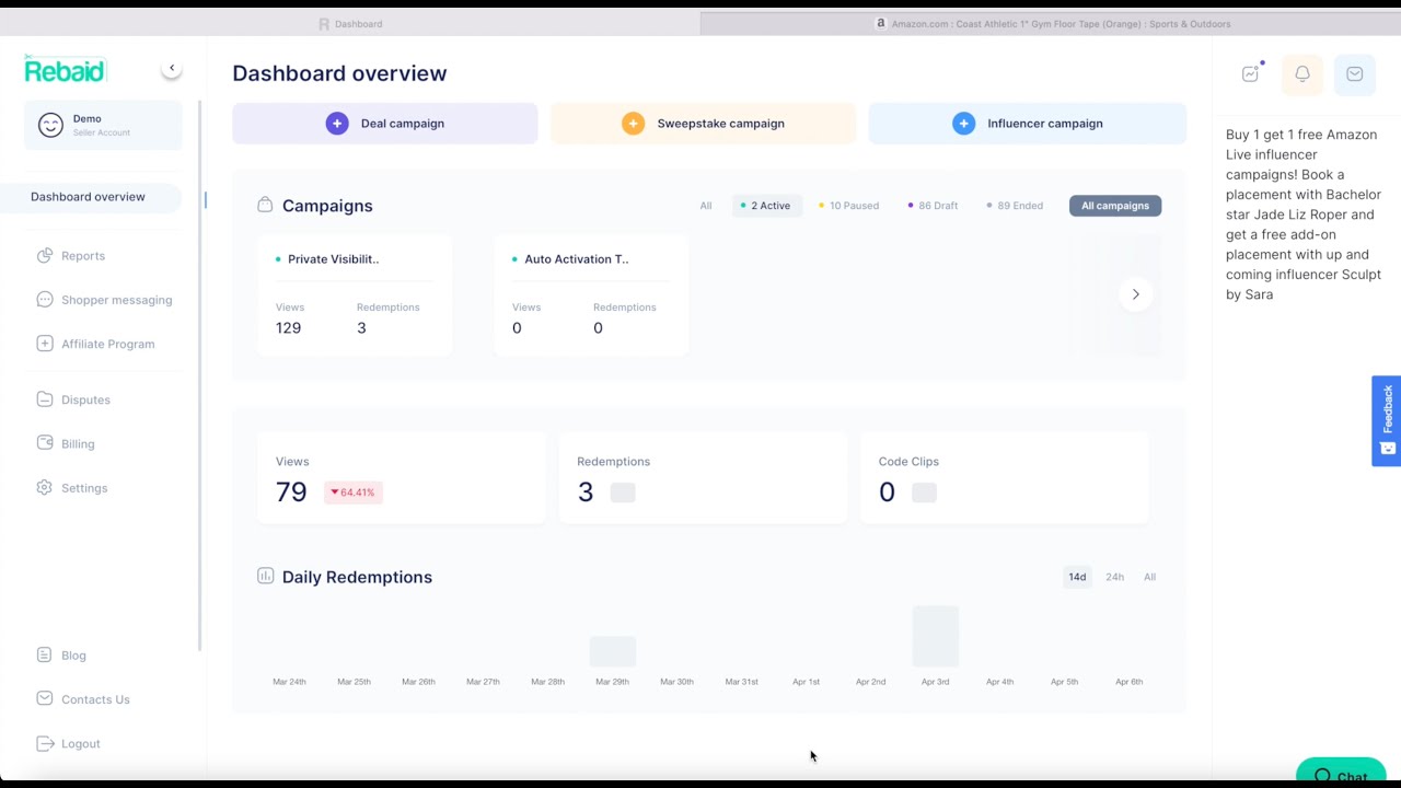 Rebaid for Sellers | How to Create an Influencer Campaign - YouTube