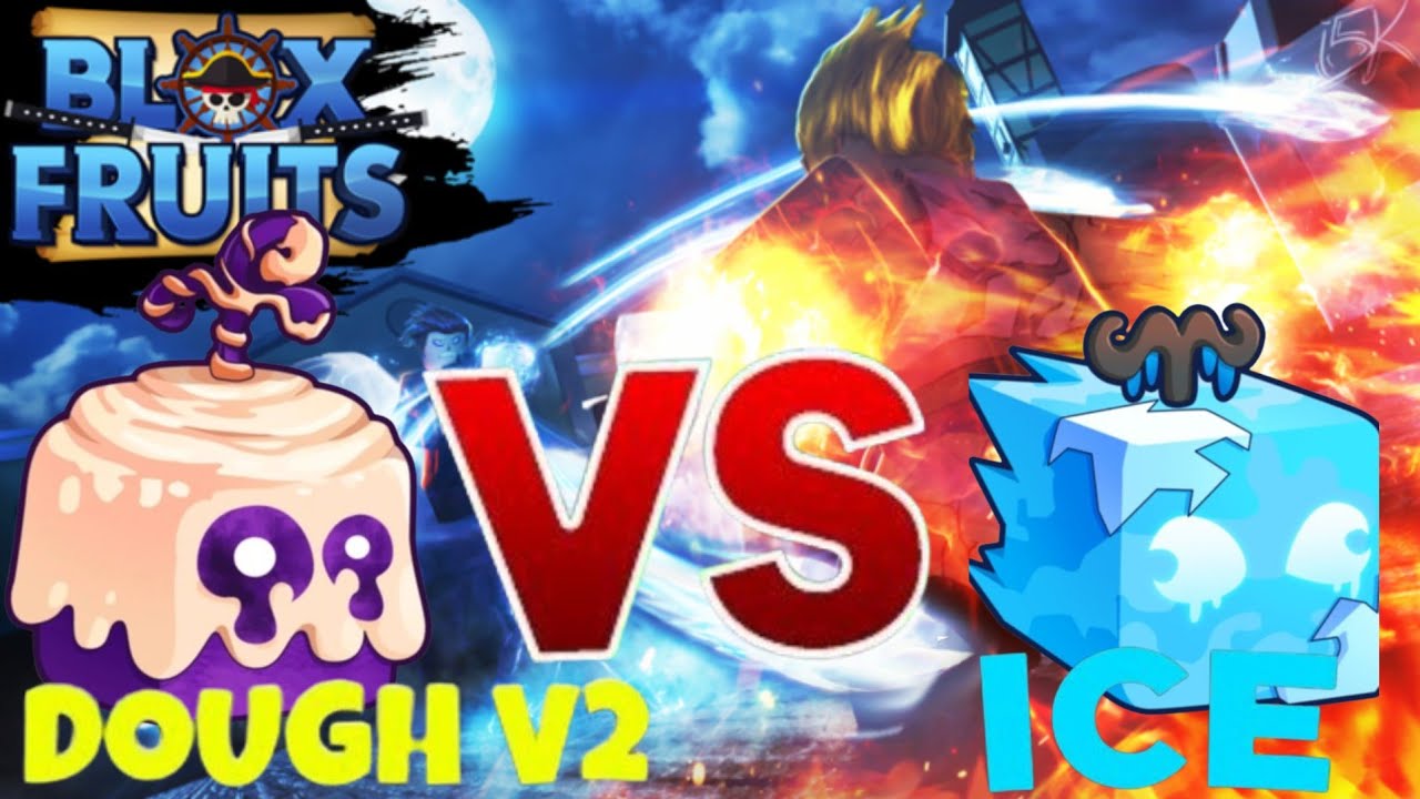 Dough v2 vs ice v2 blox fruit - YouTube