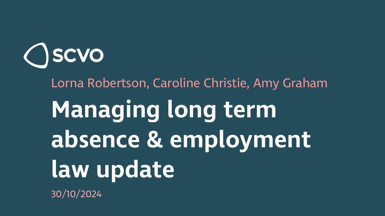 Managing long-term absence & employment law update - YouTube