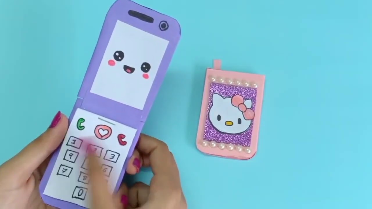 Mobile Phone Notebook | mini Mobile Notebook For Doll House | DIY ...