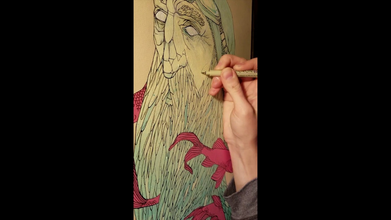 Maddy Fusco Illustration - Fish Beard - YouTube