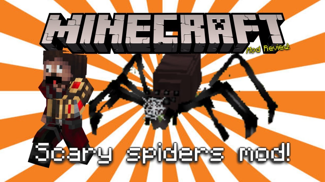 SPIDERS!!!!! (Minecraft mod showcase ConRad's Scary Spiders mod!) - YouTube