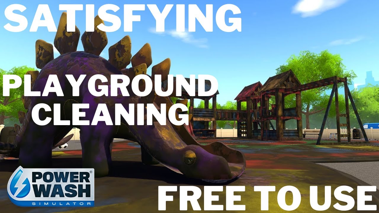 Satisfying Playground Cleaning PowerWash Simulator ASMR - YouTube