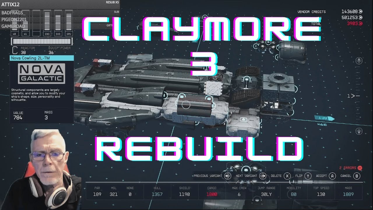 Shipbuilding 101 with My Claymore III in Starfield. - YouTube