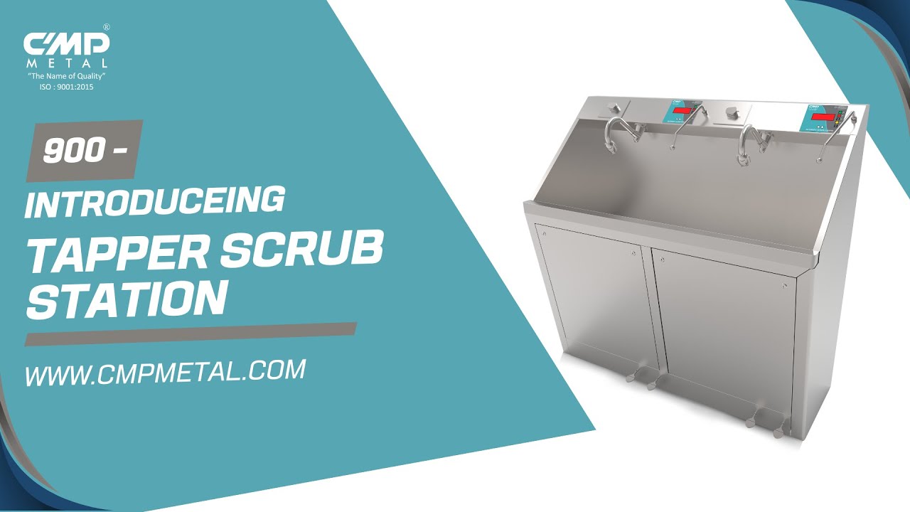 Tapper Scrub Station | Best Hospital Furniture | CMP METAL | Scrub Sink ...