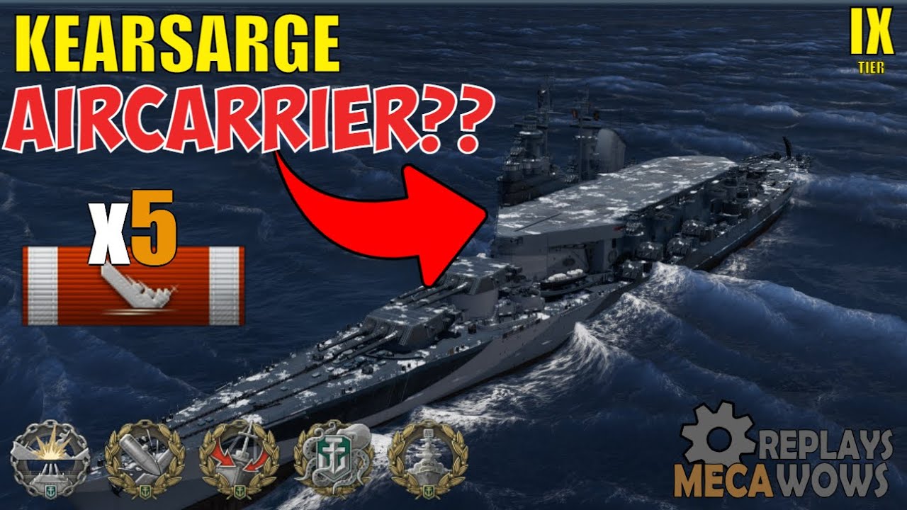 Kearsarge 5 Kills & 235k Damage | World of Warships Gameplay - YouTube