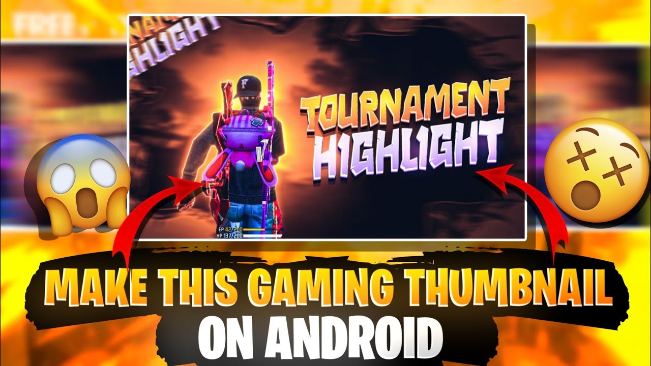 How to Make Gaming thumbnail in android|How to make gaming tournament ...