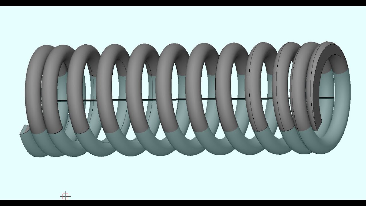 Via BeckerCAD 3D Pro zur Druckfeder - YouTube