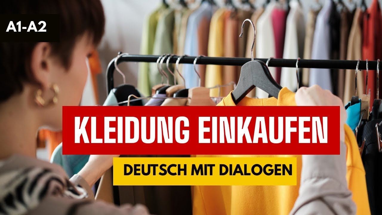 👗 Dialog auf Deutsch: "Kleidung einkaufen" / Diese Shopping-Phrasen ...