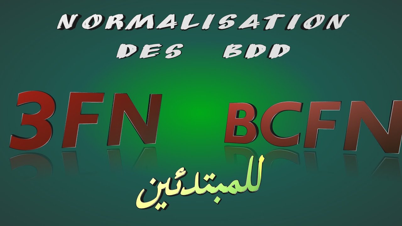 Normalisation 3FN BCFN - YouTube