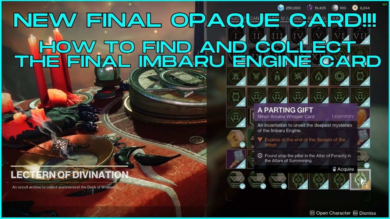 New Final Opaque card location in the Altar of Summons! - Destiny 2 ...