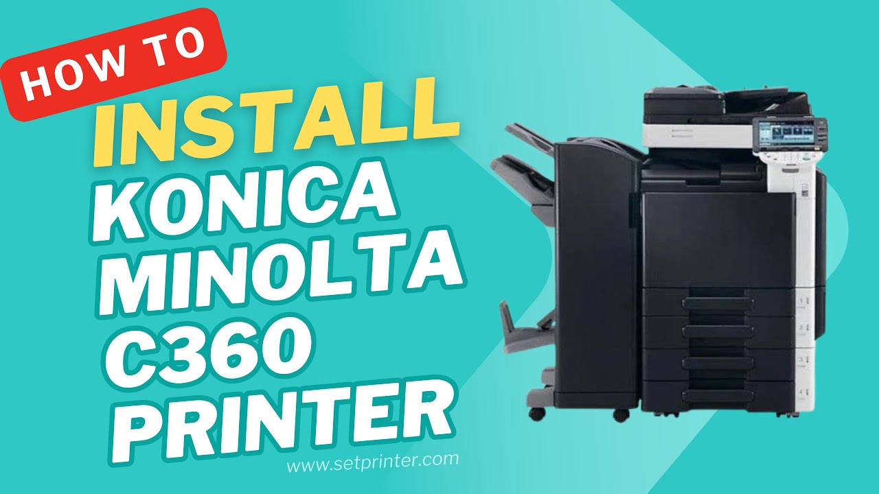 How to Install Konica Minolta Bizhub C360 Printer Driver on Windows 11, 10, 8, 8.1, 7 - YouTube