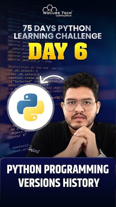 Python Versions History in 60 Seconds ⏱ | Day 6/75 Hard Python Learning Challenge #shorts - YouTube