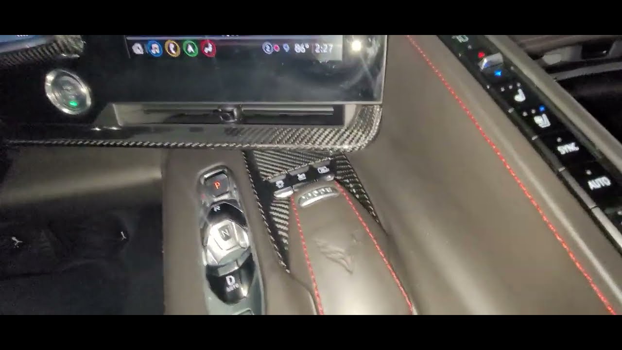 C8 Carbon fiber interior trim - YouTube