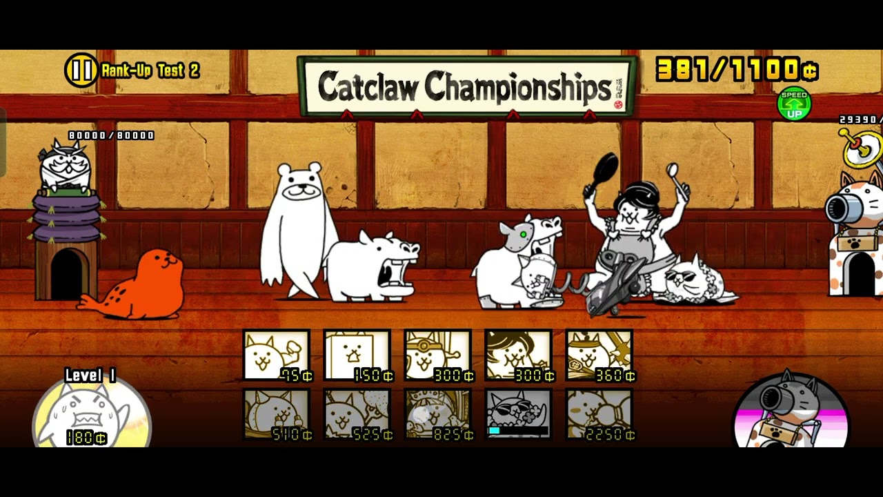 i try to best the cat claw dojo Initiates and Legend stages - YouTube