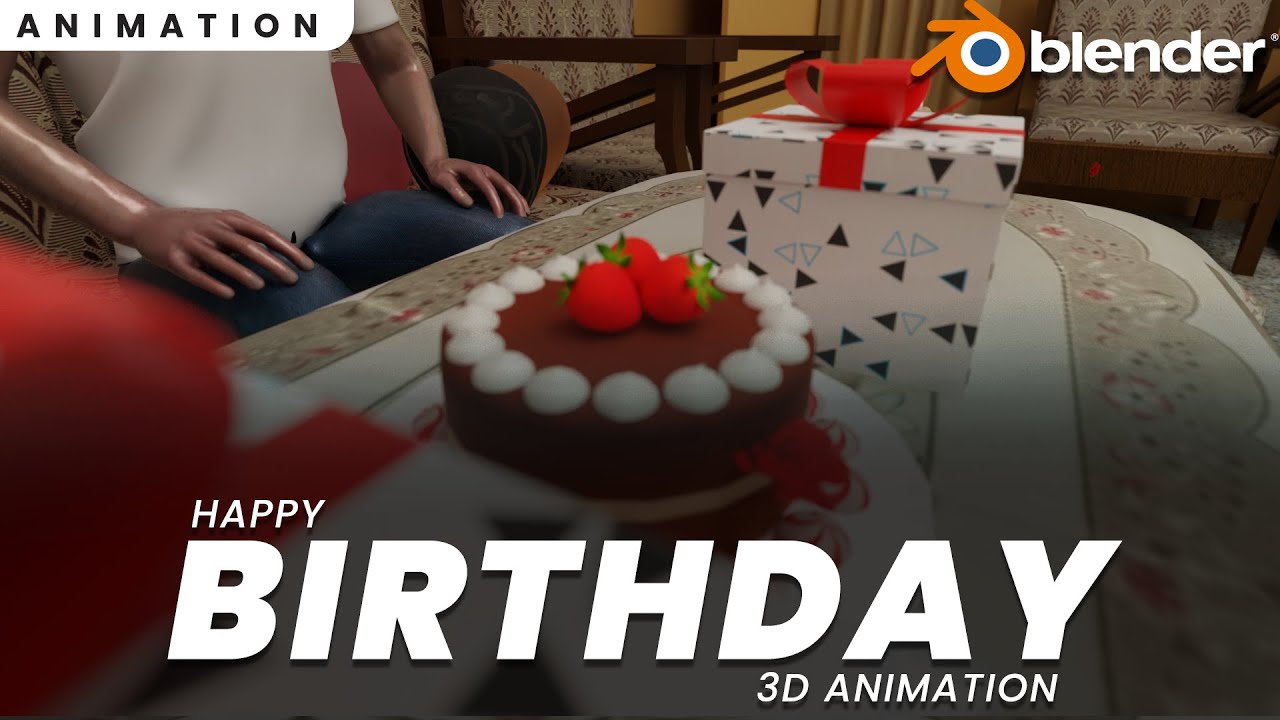 Happy Birthday To You | 3D Animation | Blender #birthdaystatus # ...