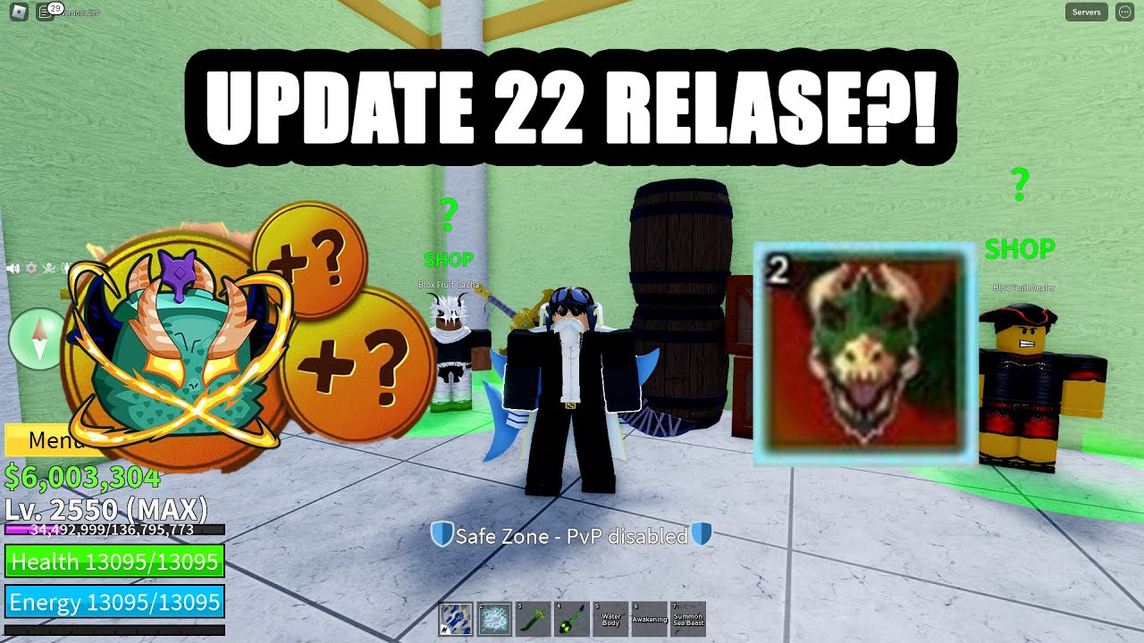 Our CHRISTMAS PRESENT from Blox Fruits?! (Update 22) - YouTube