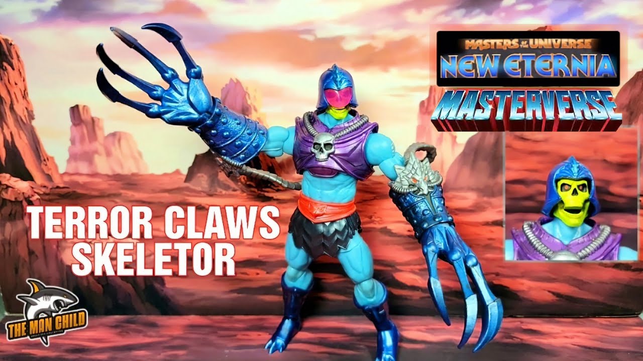 MOTU Masterverse New Eternia TERROR CLAWS SKELETOR Figure Review with ...