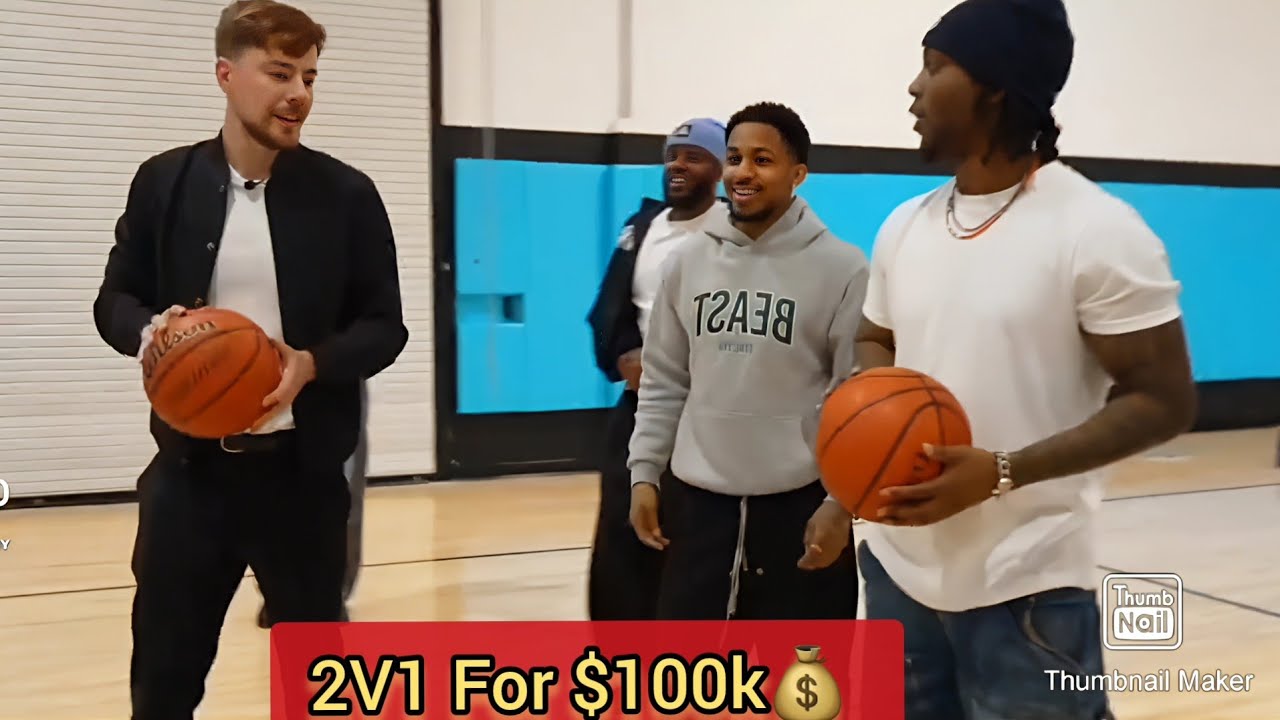 "I BEAT MR BEAST" DDg And Your Rage 2V1 Basketball Challange 🏀💰 - YouTube