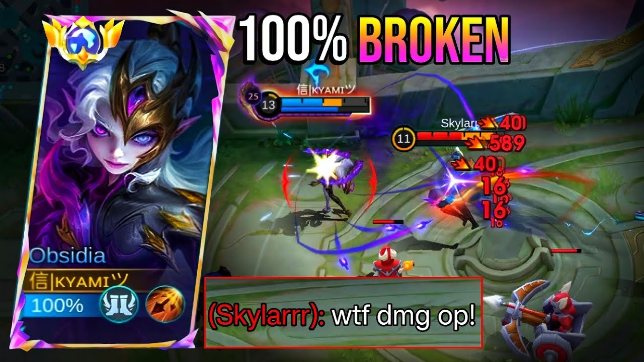 NEW OBSIDIA BEST BUILD!! - 100% BROKEN - NEW HERO OBSIDIA MLBB GAMEPLAY ...