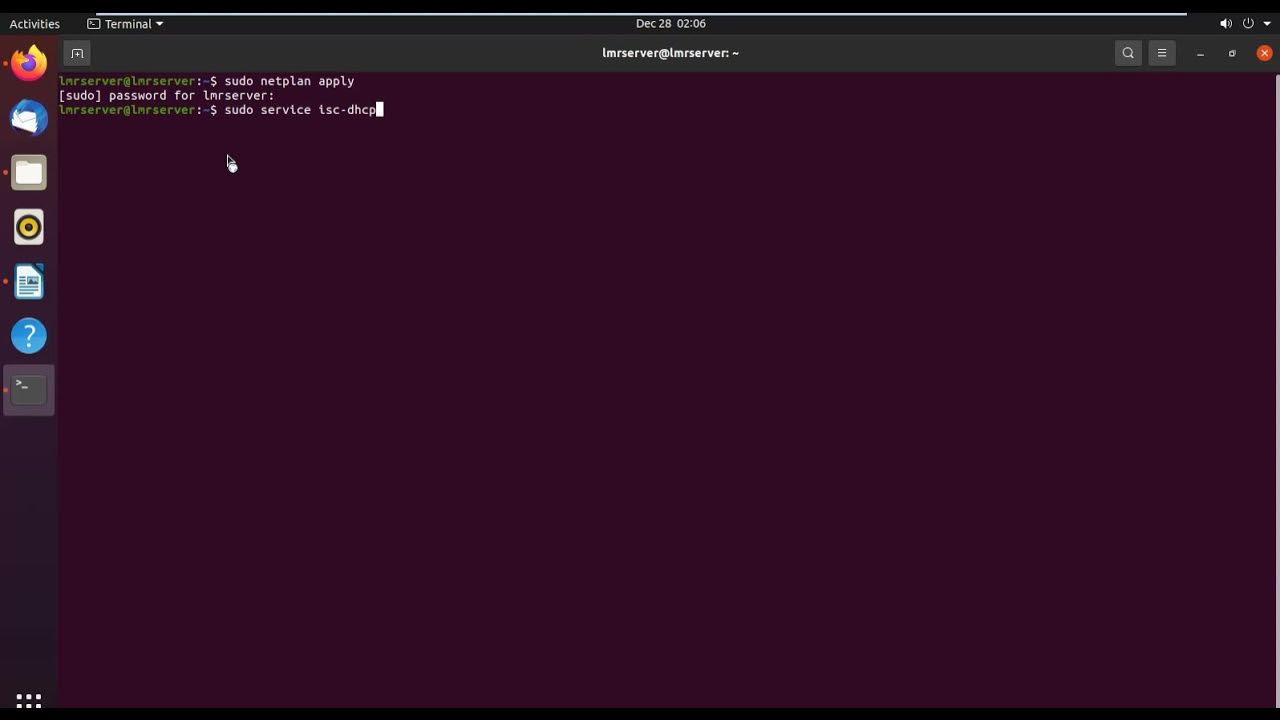 how to configure DHCP Server on Ubuntu Server 20.04 - YouTube