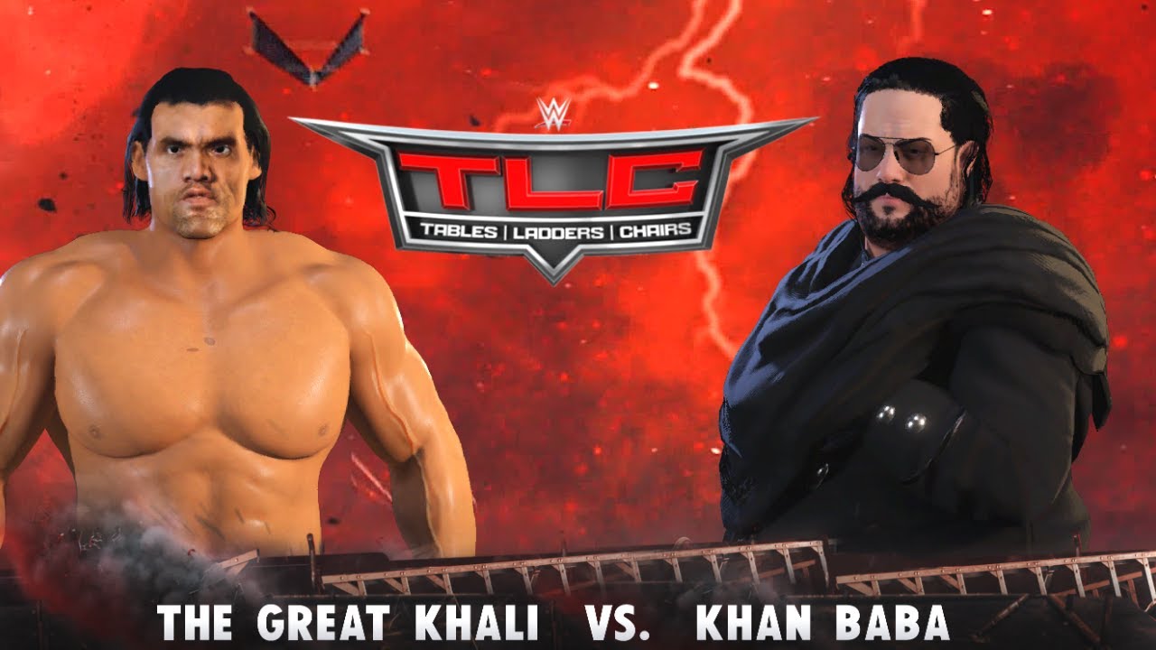 the great khali vs khan baba WWE 2K22 Gameplay LIVE - YouTube