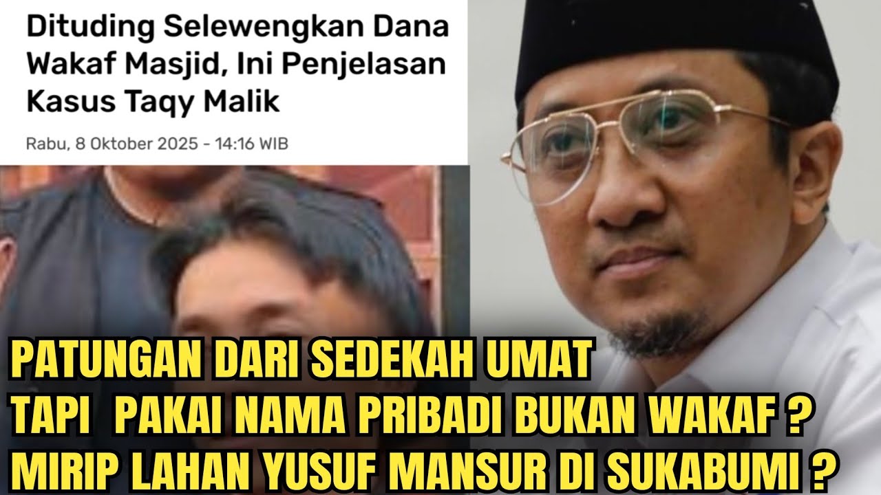 SENGKETA TANAH TAQY MALIK PAKAI NAMA PRIBADI BUKAN WAKAF? MIRIP LAHAN ...