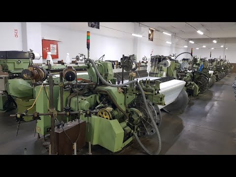 SULZER G6100 ELECTRONIC DOBBY WEAVING MACHINES - YouTube