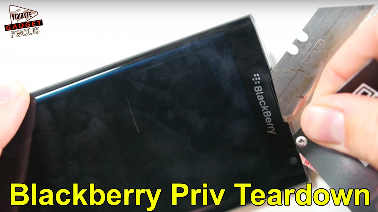 Teardown of Blackberry Priv Shows Screen Very Easy to Replace - YouTube