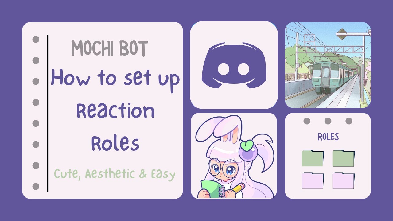 Setting up server Cute, Aesthetic Reaction/ Color Roles │Mochi Bot ...