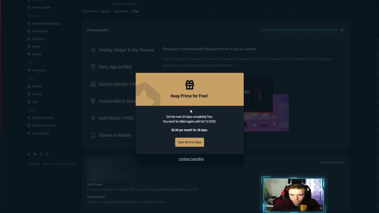 Streamlabs Prime KÜNDIGEN [Ger] - YouTube
