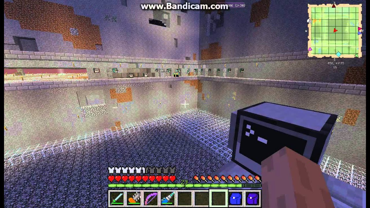 minecraft wireless mining turtles in work - YouTube