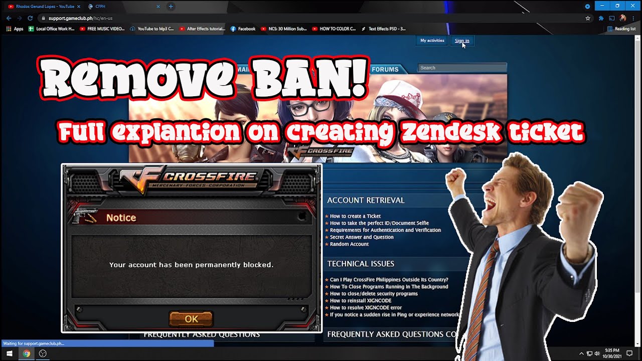 CFPH: How to file Zendesk Ticket for "Unban Request" (Full Explanation ...