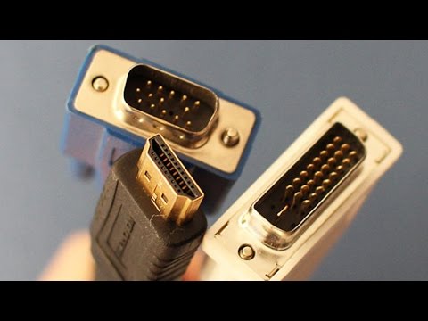 Conectores de Video HDMI DVI VGA - YouTube