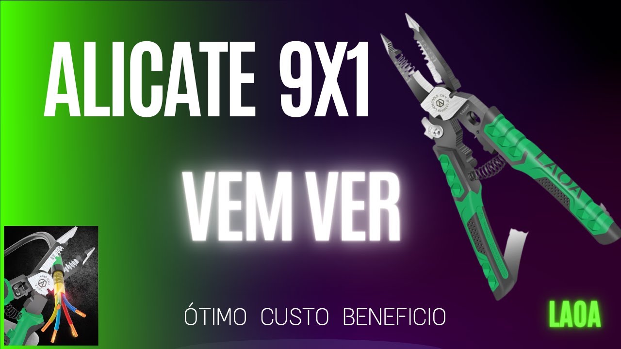 Alicate 9X1 LAOA 320919 - YouTube