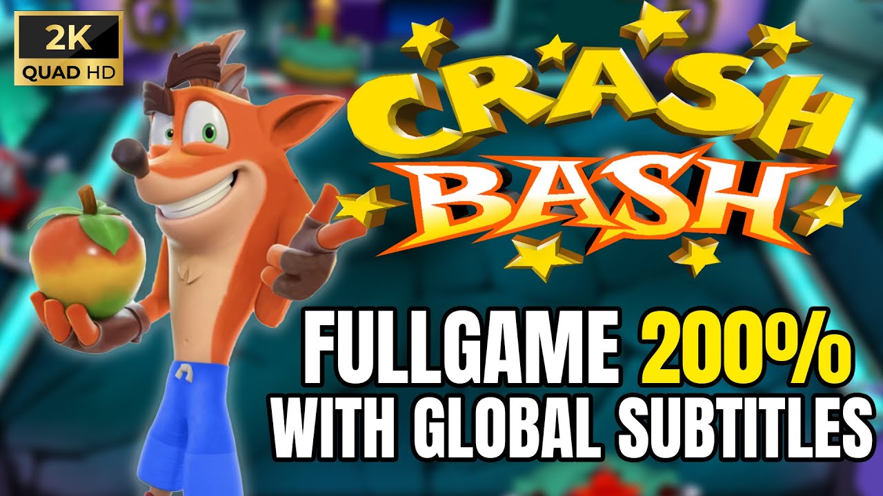 Crash Bash (Co-Op) 200% Gameplay | All Minigames and Boss Battles ...