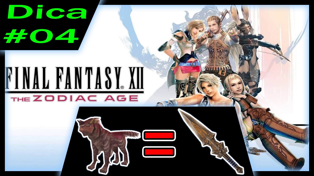 Dica 4: Arma [Gladius] Ótimo Adaga para Shikari no início [FFXII: THE ...