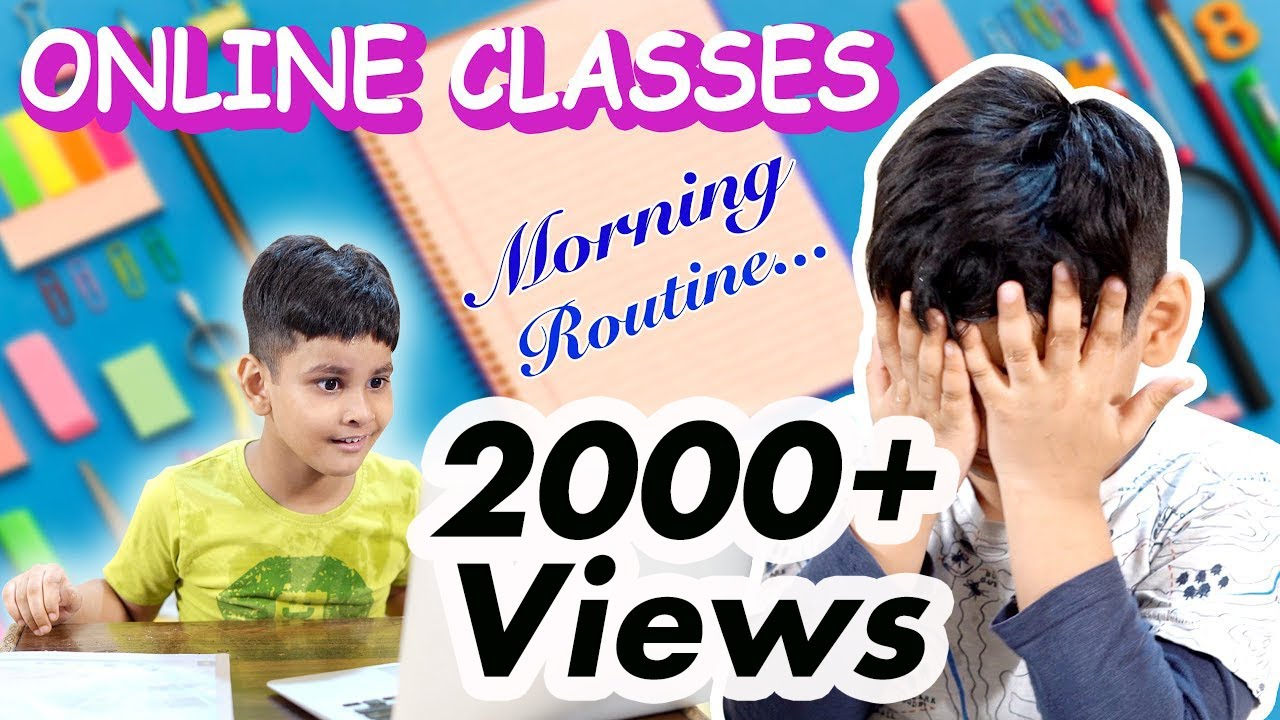 Online Classes || Comedy Video || Funny Morning Routine || Online ...