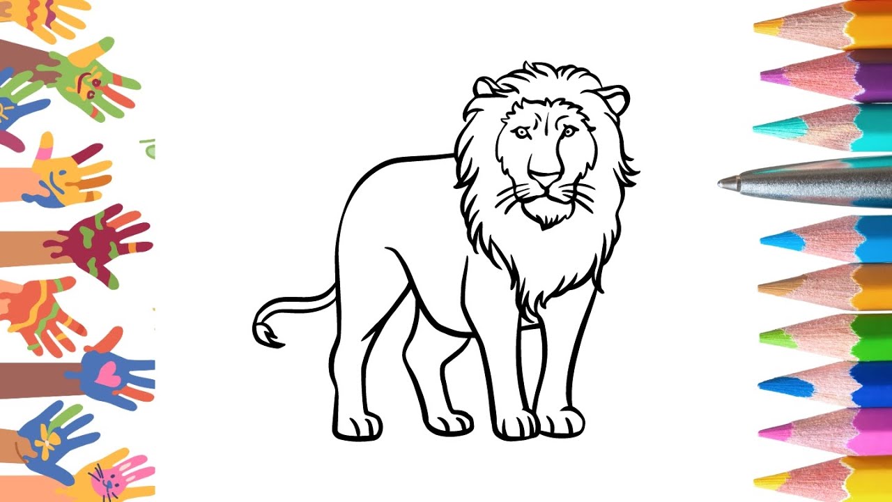 How to Draw a Lion Easy Step by Step Lion King Drawing Tutorial - YouTube