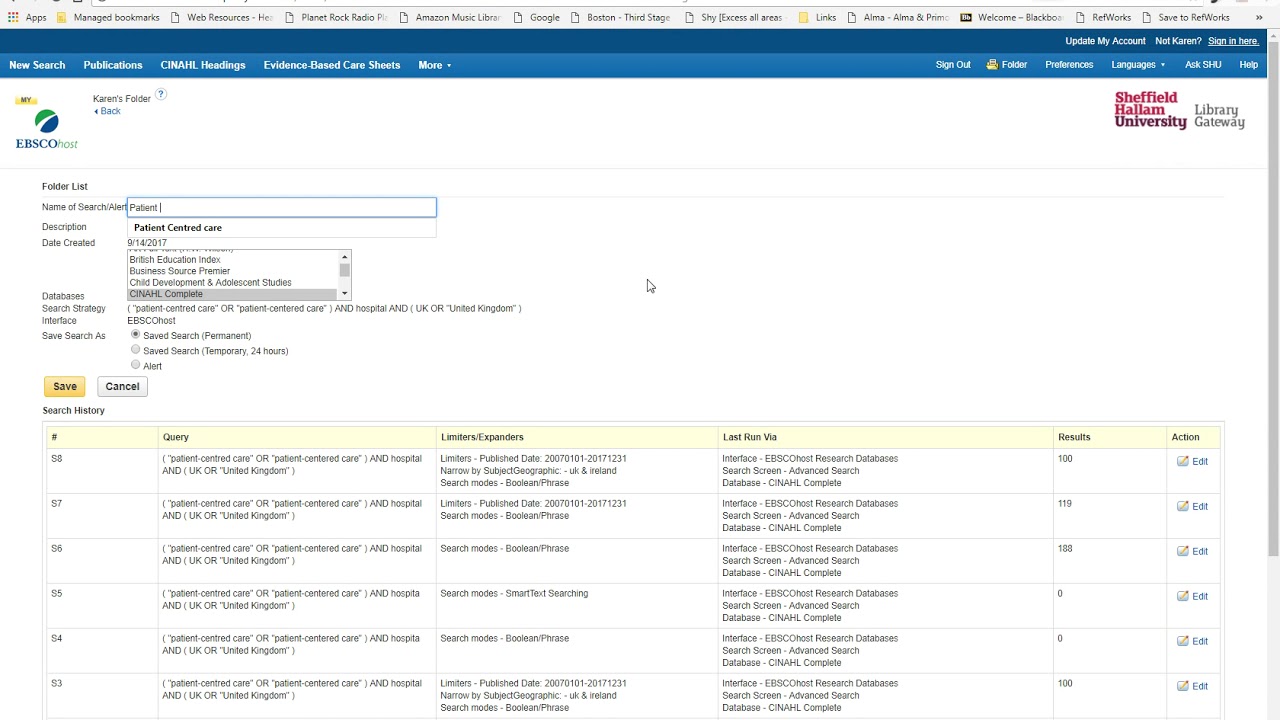 Saving Searches in a Database - YouTube