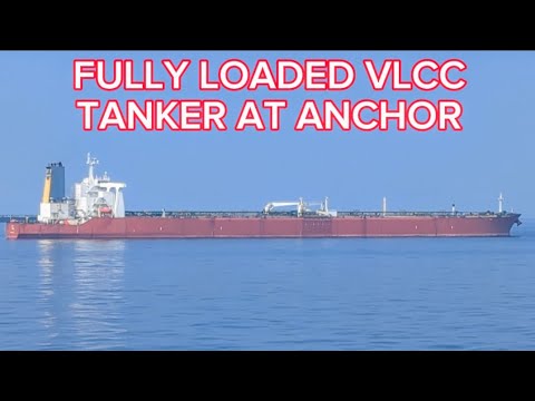 Very Large Crude Carrier (VLCC) Waiting For Next Voyage at The ...