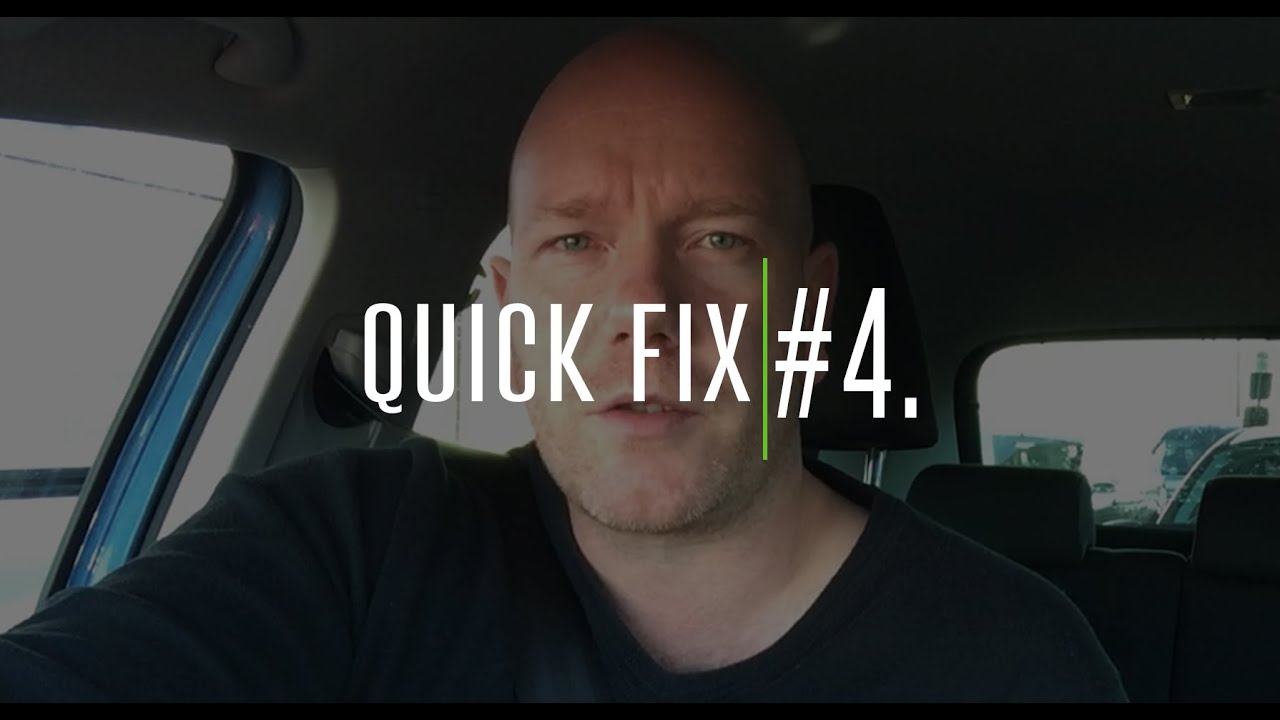 Quick Fix Tip - Have a script for your life and business - YouTube