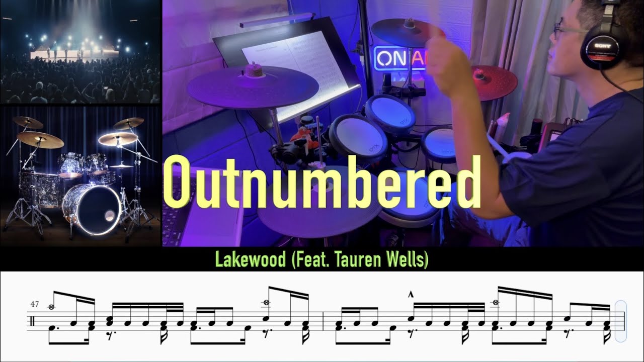 Outnumbered _ Lakewood Feat. Tauren Wells ( Drum Cover \ Sheet \ Score ...